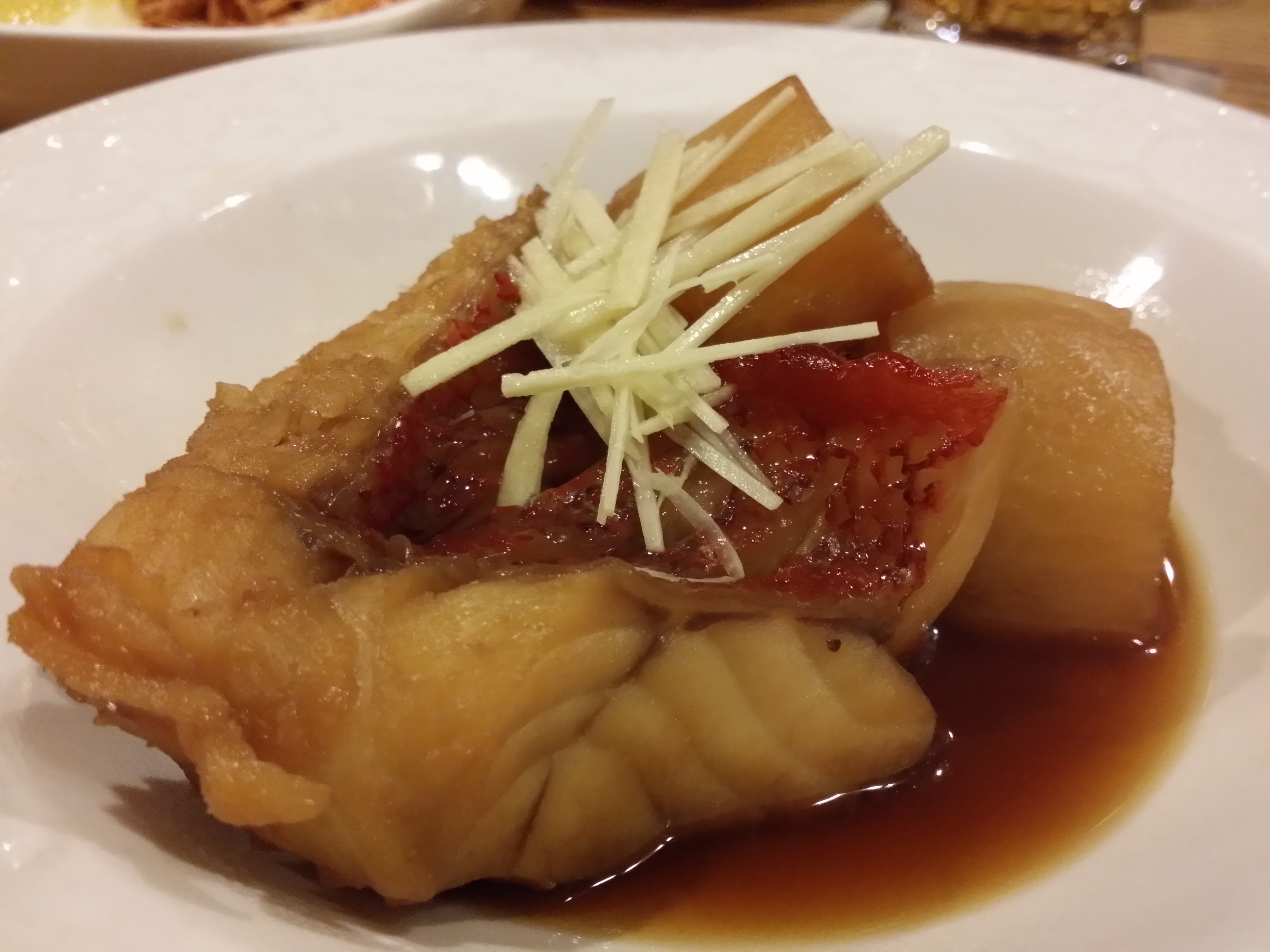 Kinki (shortspine thornyhead or "idiot fish") Nitsuke (Nimono) - $12 ...